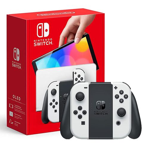 Consola Nintendo Switch modelo OLED 64GB + pantalla 7, blanco a S/ 1899.90