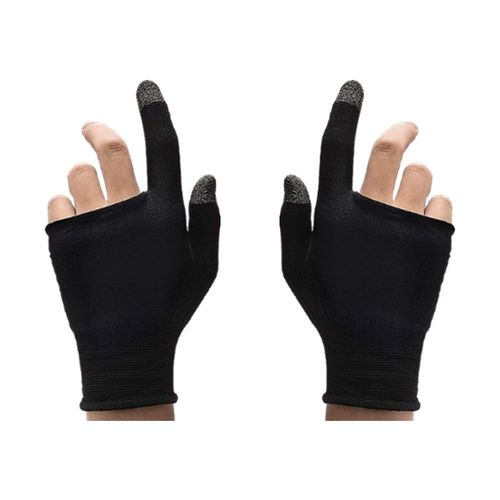 Guantes gamer PowerMano, universal, nylon y fibra plata, negro, 3pack ...